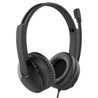 China JTY-700 3.5mm Stereo Wired Headset with Microphone, Over-ear Dual Ear Headphone, Lightweight Office Call Center Headset for Laptop PC Phone Online Meeting for sale