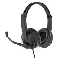 China JTY-700 3.5mm Stereo Wired Headset with Microphone, Over-ear Dual Ear Headphone, Lightweight Office Call Center Headset for Laptop PC Phone Online Meeting for sale