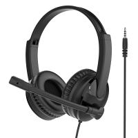 China JTY-700 3.5mm Stereo Wired Headset with Microphone, Over-ear Dual Ear Headphone, Lightweight Office Call Center Headset for Laptop PC Phone Online Meeting for sale