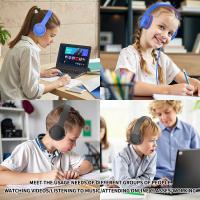 China JTY-510 Wired Over-Ear Headphones with Microphone, Foldable Kids Headset with Inline Control, Stereo Lightweight Headphones for School Online Learning for sale
