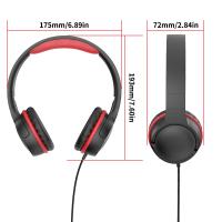 China JTY-510 Wired Over-Ear Headphones with Microphone, Foldable Kids Headset with Inline Control, Stereo Lightweight Headphones for School Online Learning for sale