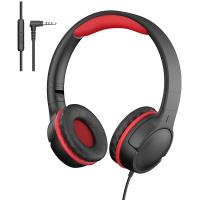 China JTY-510 Wired Over-Ear Headphones with Microphone, Foldable Kids Headset with Inline Control, Stereo Lightweight Headphones for School Online Learning for sale