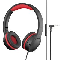 China JTY-510 Wired Over-Ear Headphones with Microphone, Foldable Kids Headset with Inline Control, Stereo Lightweight Headphones for School Online Learning for sale