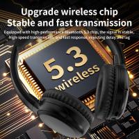 China JTY-118 Wireless Bluetooth Over Ear Headphones, 40mm Driver Stereo Headset, Long Battery Life Comfort Padded Headphones for Music Gaming Travel for sale