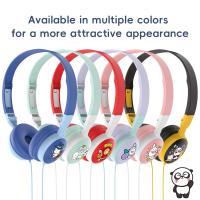 China JTY-882IP BEERUS Licensed Kids Wired Headphones, 3.5mm Over-Ear Cute Cartoon Headset, Lightweight Adjustable Headband Headphones for School Online Class for sale