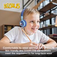 China JTY-882IP BEERUS Licensed Kids Wired Headphones, 3.5mm Over-Ear Cute Cartoon Headset, Lightweight Adjustable Headband Headphones for School Online Class for sale