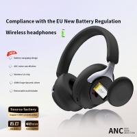 China JTY-R1 ANC Over-Ear Wireless Headphones, Swappable Battery Design Compliant with EU Battery Regulation, 40mm Driver Wireless 6.0 Foldable Bluetooth Headset for sale