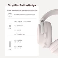 China JTY-R2 ANC Over-Ear Bluetooth 6.0 Headphones, Swappable Battery Compliant with EU Battery Regulation, 40mm Dynamic Driver Foldable Wireless Headset for sale