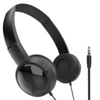 China JTY-718 3.5mm Wired On-Ear Headphones, Adjustable Lightweight Stereo Headset for Kids School Classroom, Multi Color Bulk Pack Available for sale