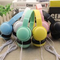 China JTY-718 3.5mm Wired On-Ear Headphones, Adjustable Lightweight Stereo Headset for Kids School Classroom, Multi Color Bulk Pack Available for sale