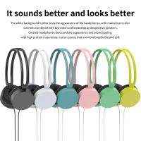 China JTY-728 3.5mm Wired On-Ear Headphones, Adjustable Lightweight Stereo Headset for Kids Classroom Learning, Multiple Candy Colors Optional for sale