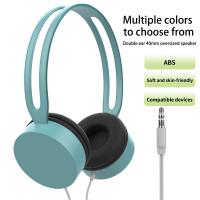China JTY-728 3.5mm Wired On-Ear Headphones, Adjustable Lightweight Stereo Headset for Kids Classroom Learning, Multiple Candy Colors Optional for sale