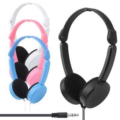 China JTY-716 3.5mm Wired Foldable On-Ear Headphones, Adjustable Lightweight Stereo Headset for Kids School Classroom, Multi Color Options for Bulk Purchase for sale