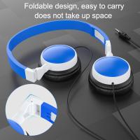 China JTY-882 3.5mm Wired Adjustable On-Ear Headphones, Lightweight Stereo Headset for School, Office and Daily Use, Multiple Classic Colors Available for sale