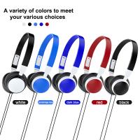 China JTY-882 3.5mm Wired Adjustable On-Ear Headphones, Lightweight Stereo Headset for School, Office and Daily Use, Multiple Classic Colors Available for sale