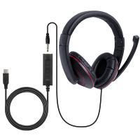 China 3.5mm Wired Headset with Microphone, Lightweight Dual-Ear Office Headphone, Inline Volume & Mute Control, Replaceable Cable, Optional USB-A / Type-C Cord for PC Laptop Online Class Call Center for sale