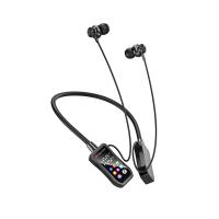 China Neckband Bluetooth Earphones with Color Screen, Voice Changer & KTV Sound Effects, Low Latency Wireless In-Ear Headphones for Gaming, Live Streaming & Music Calls for sale