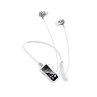 China Neckband Bluetooth Earphones with Color Screen, Voice Changer & KTV Sound Effects, Low Latency Wireless In-Ear Headphones for Gaming, Live Streaming & Music Calls for sale
