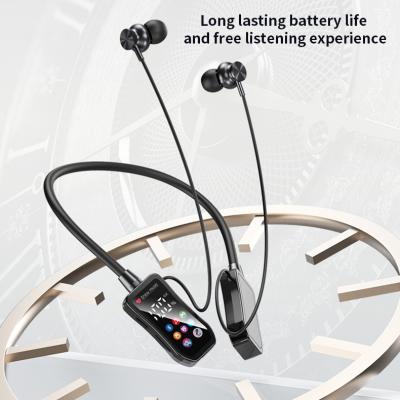 China Neckband Bluetooth Earphones with Color Screen, Voice Changer & KTV Sound Effects, Low Latency Wireless In-Ear Headphones for Gaming, Live Streaming & Music Calls for sale