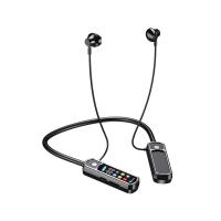 China JTY-GB02 Neckband Bluetooth Earphones with Color Display, Call Voice Changer, Bluetooth 5.49, 14.2mm Dynamic Driver, AAC HiFi Surround Sound Wireless In-Ear Headset for Gaming & Calls for sale