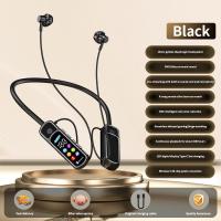 China JTY-GB02 Neckband Bluetooth Earphones with Color Display, Call Voice Changer, Bluetooth 5.49, 14.2mm Dynamic Driver, AAC HiFi Surround Sound Wireless In-Ear Headset for Gaming & Calls for sale