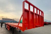 China 4 Axle Flatbed Semi Trailer with 80 Tons Load Capacity Mechanical Suspension for Versatile Transport Solutions for sale