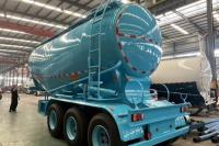 China 45 CBM Capacity Bulk Cement Tank Trailer with High-Strength Q345B Manganese Steel and Fluidized Bed System for sale