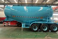China 45 CBM Capacity Bulk Cement Tank Trailer with High-Strength Q345B Manganese Steel and Fluidized Bed System for sale