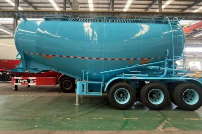 China 45 CBM Capacity Bulk Cement Tank Trailer with High-Strength Q345B Manganese Steel and Fluidized Bed System for sale