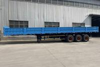 China Bulk Cargo Container Trailer with 13-ton Axles, 3 mm Patterned Steel Plate, and Powder Coating for Heavy-Duty Transport for sale