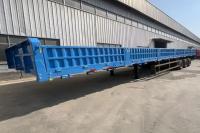 China Bulk Cargo Container Trailer with 13-ton Axles, 3 mm Patterned Steel Plate, and Powder Coating for Heavy-Duty Transport for sale