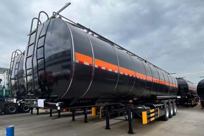 China 40CBM Carbon Steel Bitumen Tank Trailer with Insulated Heating System Asphalt Tanker Trailer for sale