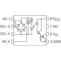 China HCPL-3760-000E Logic Output Optocoupler AC DC Input 3750 Vac Isolation for sale