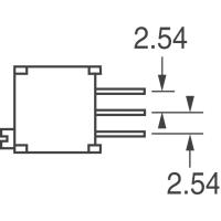 China 3296W-1-103 Square Trimpot Trimming Potentiometer 10k Ohm 25-Turn Cermet Sealed for sale