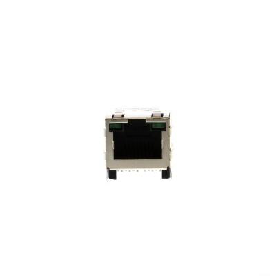 China RJ45 Ethernet Jack JK0654219NL 10/100/1000 Base-T 1500Vrms Tab UP Integrated Magnetics for sale