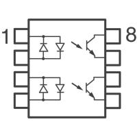 China ILD620GB Optocoupler Phototransistor Output AC Input Dual Quad Channel 8 Pin IC 5300 VRMS for sale