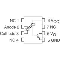 China HCPL-4504 High CMR High Speed Optocoupler DIP-8 1Mbps 3750V Isolation for sale
