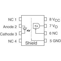 China HCPL-0211-000E Very High CMR Wide VCC Logic Gate Optocoupler 10 kV/µs 4.5-20V for sale