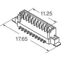 China 533980371 SMT Friction Lock Vertical Header Receptacle 1.25mm Pitch 2-15 Circuit PCB Connector for sale