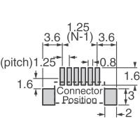 China 533980371 SMT Friction Lock Vertical Header Receptacle 1.25mm Pitch 2-15 Circuit PCB Connector for sale