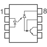 China 6N136 Optocoupler High Speed 1 Mbit/s 3000 Vdc Isolation DIP-8 for sale