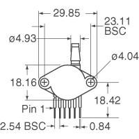 China MPX5100AP Pressure Sensor IC 0-85C 2.5% Error Absolute Differential Gauge for sale