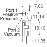 China MPX5010DP Integrated Silicon Pressure Sensor 0 to 10 kPa 0.2 to 4.7 V Output for sale