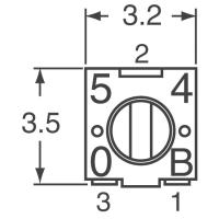 China 3313J-1-203E SMD Ferrite Bead Multilayer Ceramic Capacitor 5A Current for sale