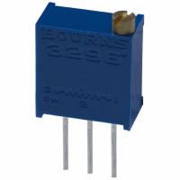 China 3296W 500 Ohm Trimmer Potentiometer 3/8 Inch Square Cermet Sealed Multiturn for sale
