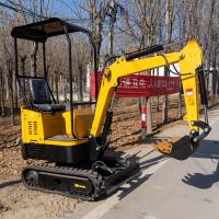 China 800mm Tail Turning Radius 1.8 T Excavator ISO9001 Powerful Mini Excavator for sale