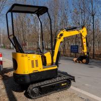 China ISO9001 Crawler Wheel Excavator  Hydraulic Pouring 1.8 Ton Excavator for sale