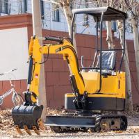 China 1.2 Ton Arm Cylinder Excavator Overall Width 1550mm Small Household Excavator for sale