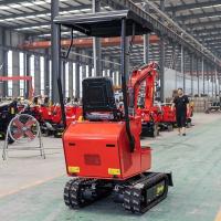 China 1.2 Ton Arm Cylinder Excavator Overall Width 1550mm Small Household Excavator for sale