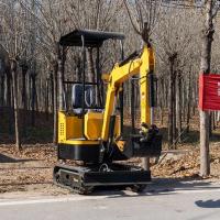 China 2600kg Arm Cylinder Excavator Hydraulic Transmission  Mini Digger On Trailer for sale